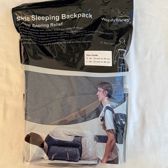 woody knows | Other | Side Sleeping Backpack Blue | Poshmark
